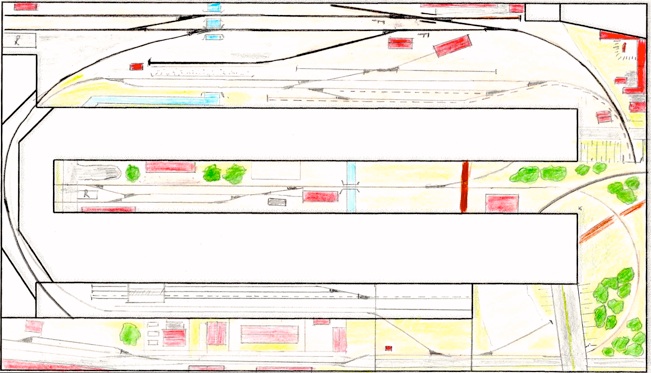 Gleis und Lageplan der Anlage